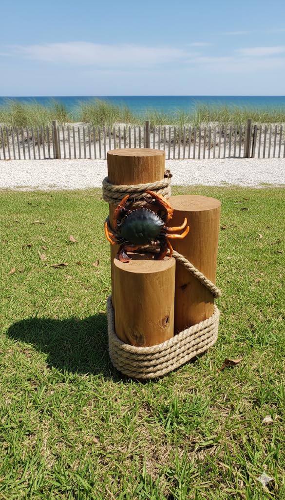 Nautical Wood Pilings & Coastal Pier Posts | Authentic Beach Decor ...