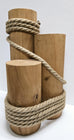 Set of 3 Nautical Wood Piling Decorations – Real Wooden Pier Posts for ...